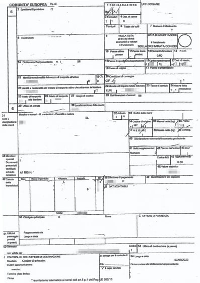 Bolla doganale: procedure e requisiti per l'esportazione