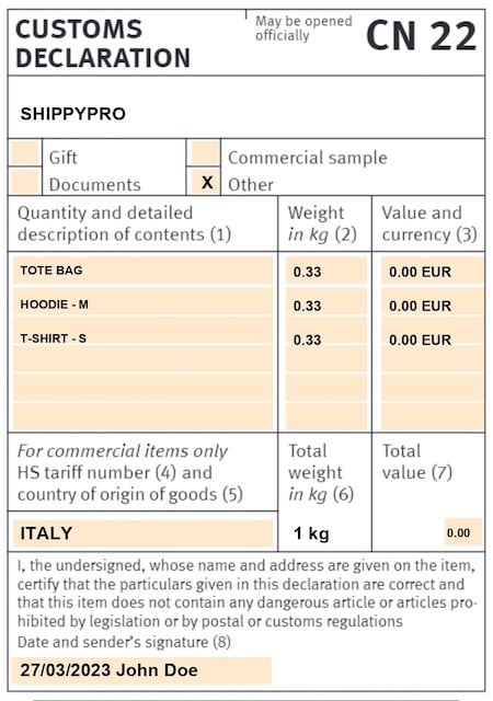 CN22 y CN23: Guía completa sobre declaraciones aduaneras