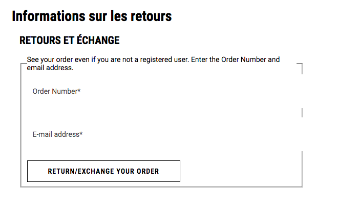 Comment créer une étiquette de retour